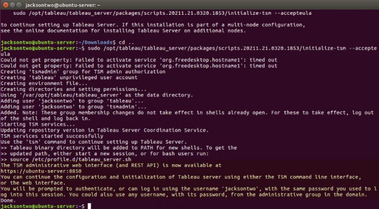 Installing Tableau Server on Linux – Tableau 2021.1 Edition – Jackson Two